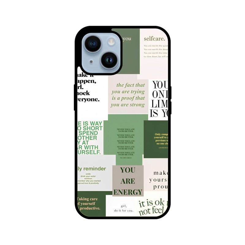 Aesthetic green (Phone glass case) – CoverMate